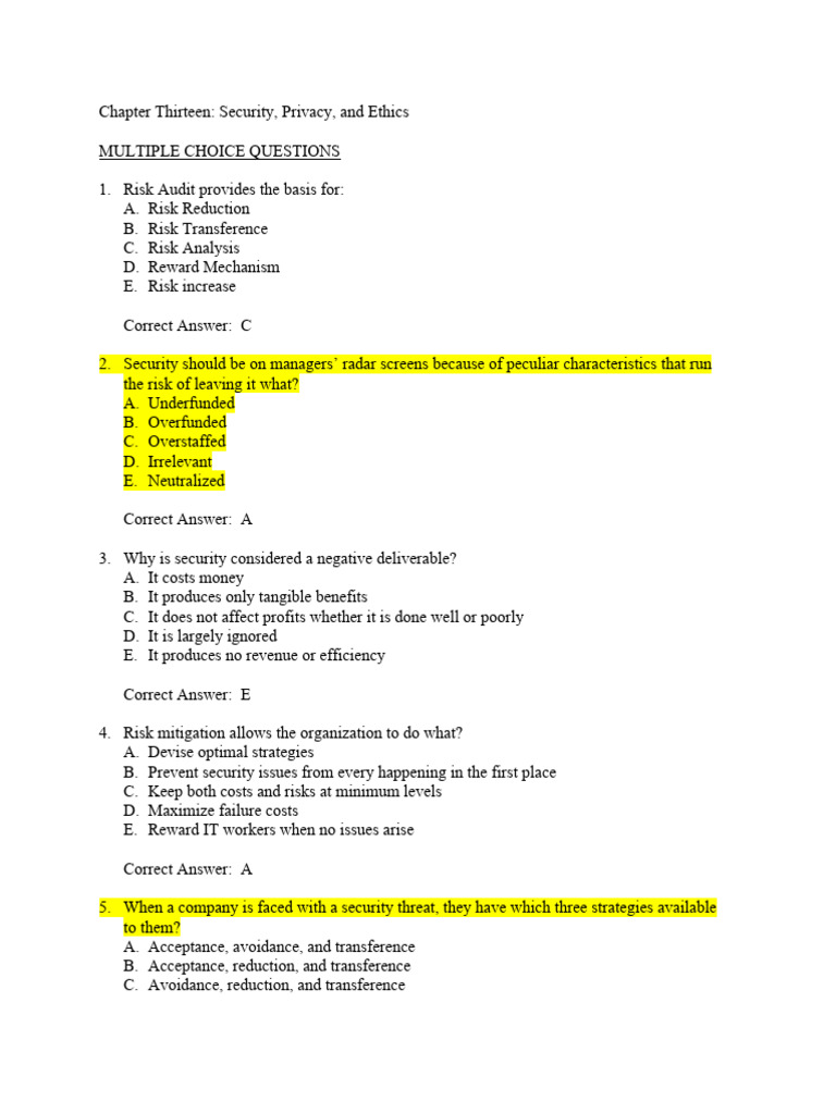Security, Privacy, and Ethics in IT | PDF | Malware | Security