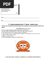 BECE 2023 Mathematics Exam Questions | PDF | Area | Euclidean Geometry