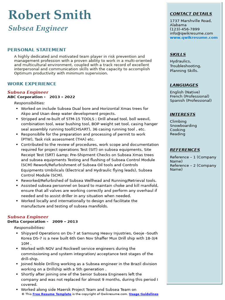 Subsea Engineer 1645164078 | PDF