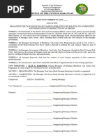 Barangay Resolution Authorizing The Municipal Treasurer To Collect Fees ...