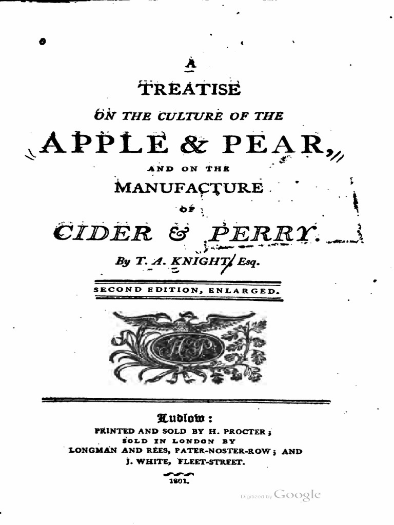 Knight - The Manufacture of Cider and Perry | PDF