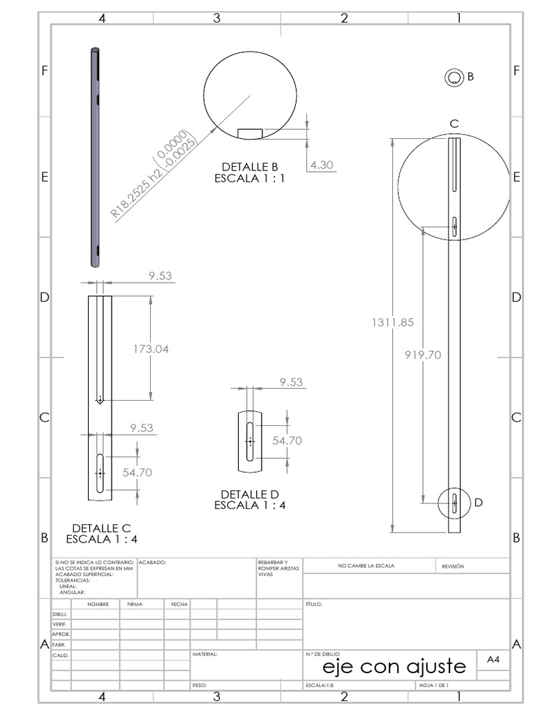 eje con ajuste | PDF