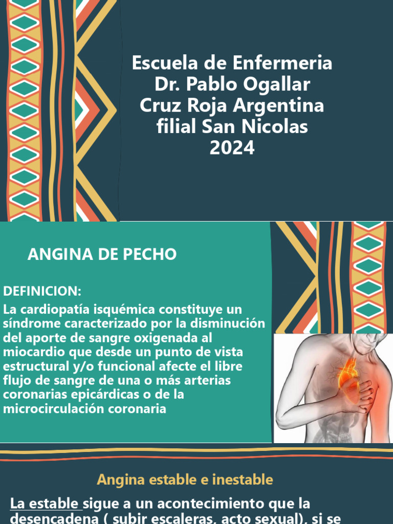 Angina de Pecho - Iam | PDF | Causas de la muerte | Medicina
