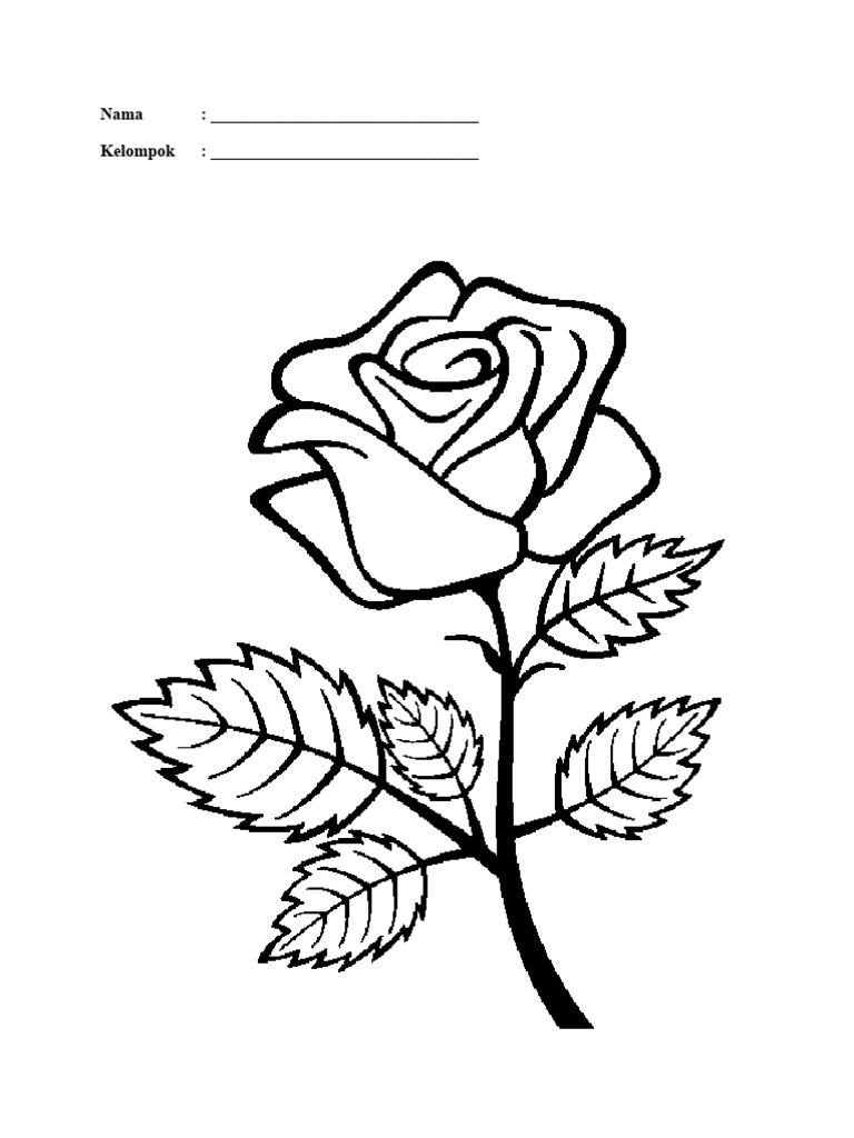 finger painting gambar bunga mawar | PDF