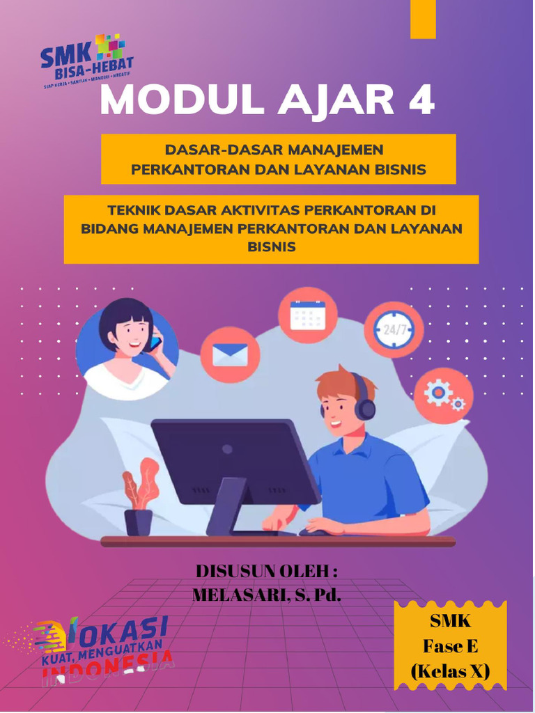 Modul Ajar 4 (Dasar-Dasar Manajemen Perkantoran) | PDF