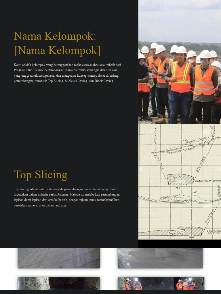 Top Slicing, Sub-Level Caving, Dan Block Caving | PDF