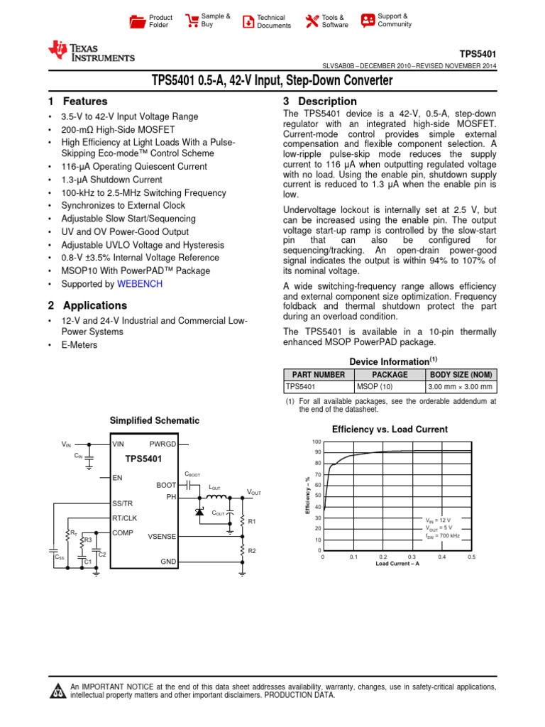 Tps 5401 | PDF | Electrostatic Discharge | Amplifier