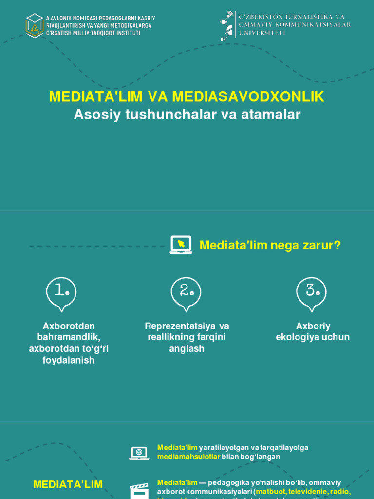 1-Taqdimot (Tayyor) | PDF