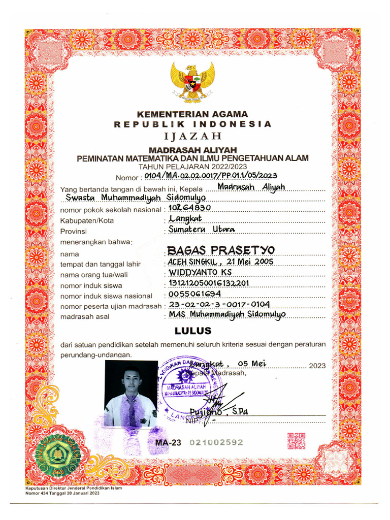 Ijazh Madrasah Bagas | PDF