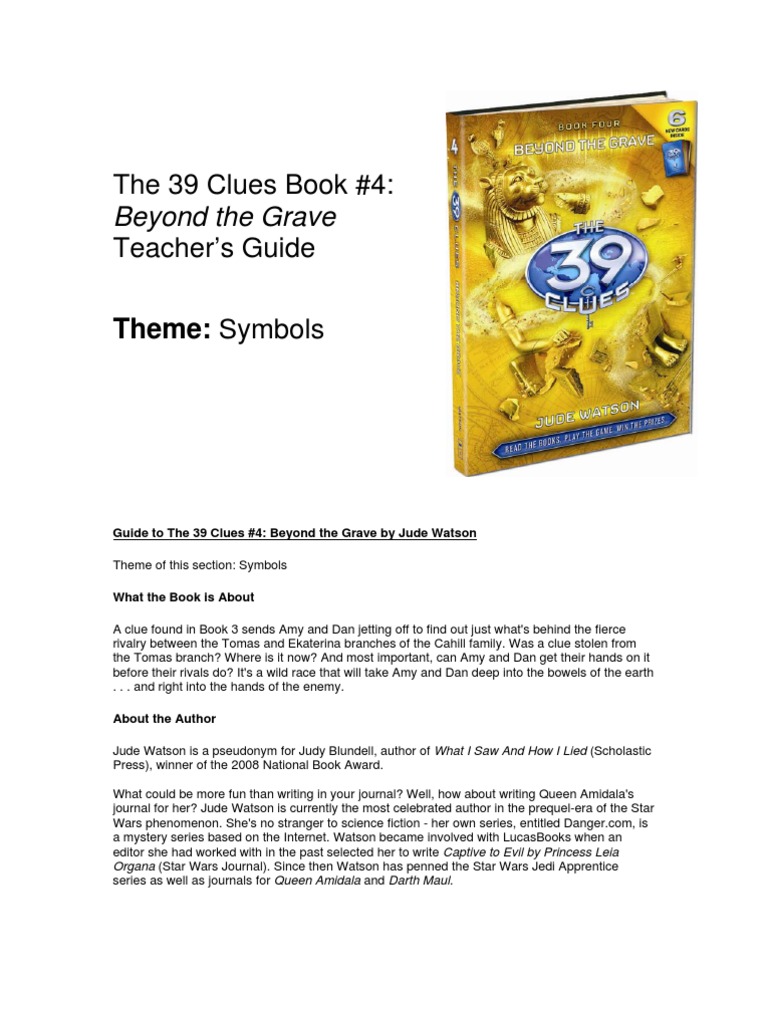 The 39 Clues Book #4: Teacher's Guide | PDF