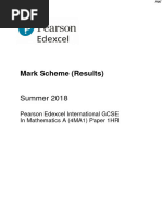 Edexcel International GCSE Maths Mark Scheme | PDF | Mathematics
