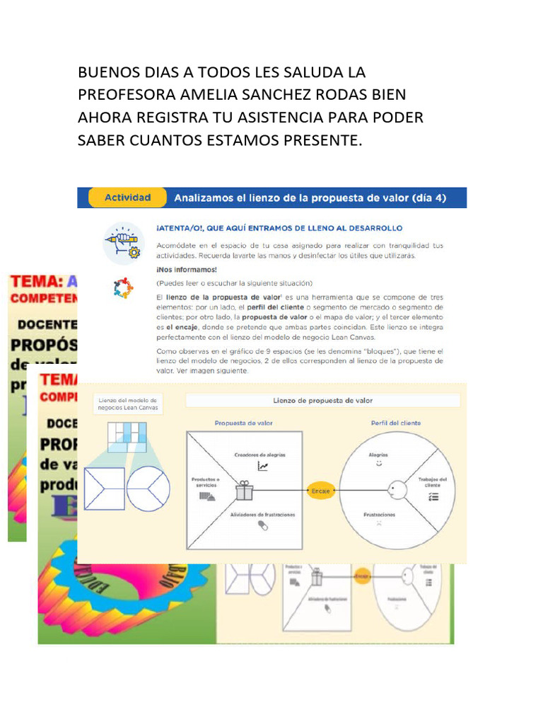Analizamos El Lienzo de La Propuesta de Valor | PDF | Crecimiento personal y profesional | Negocios