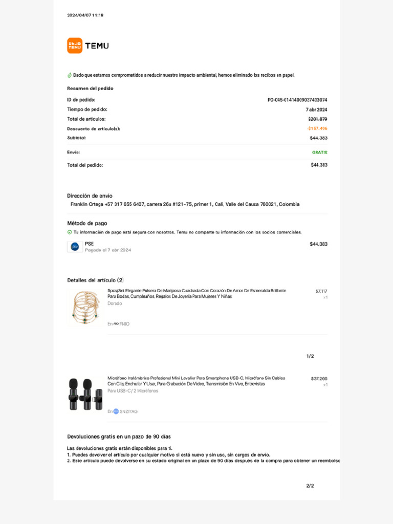 Temu Web Document | PDF