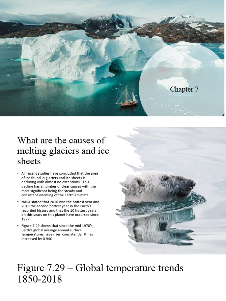 Chapter 7 - Causes of Melting Glaciers and Ice Sheets | PDF | Climate ...