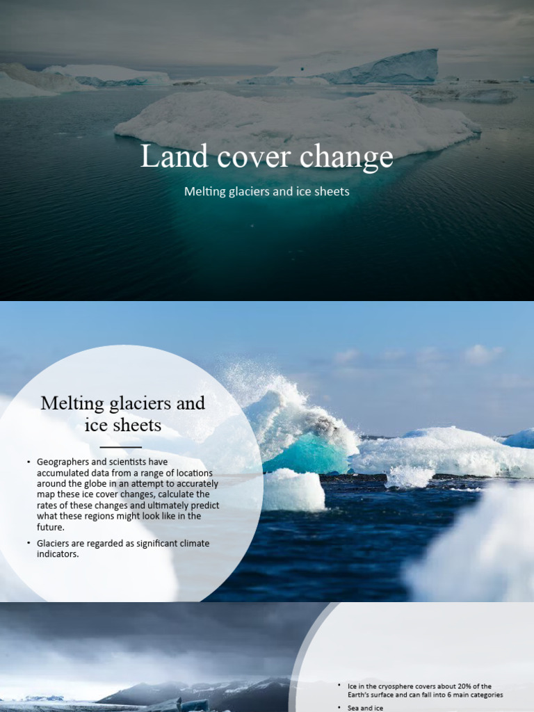 Land Cover Change - Melting G and Ice S | PDF | Glacier | Snow