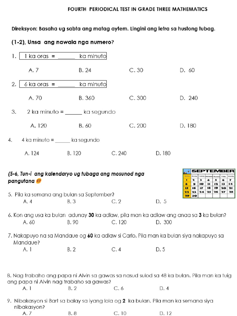 Math Review | PDF