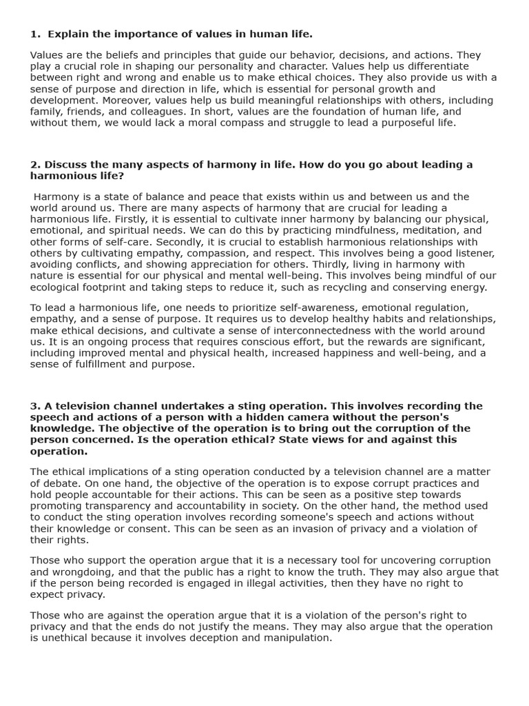 HVPE UNIT-1&2 PYQs | PDF | Behavioural Sciences | Psychology