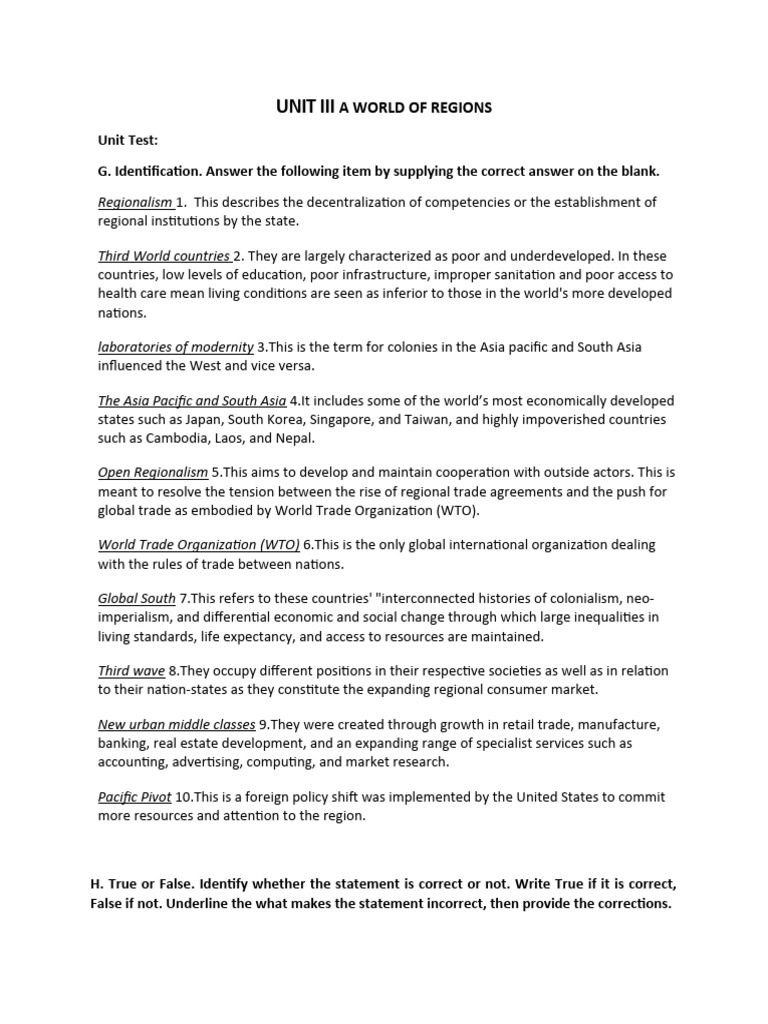 Contemp - UNIT 3 | PDF | Globalization | Philippines