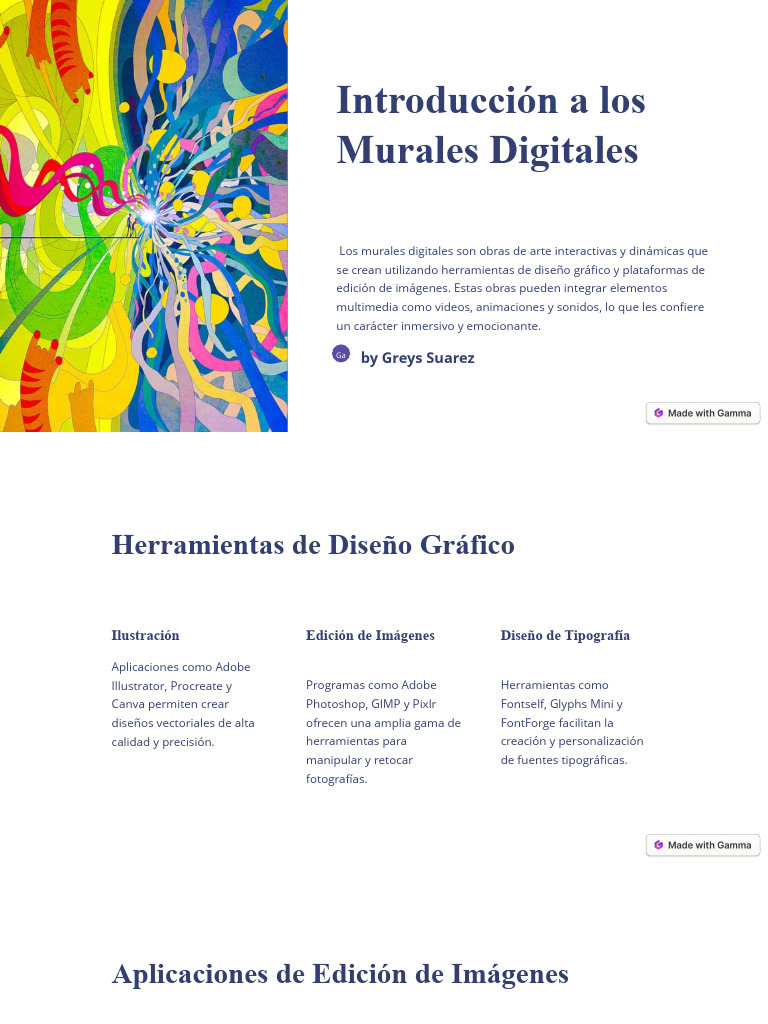 Introduccion A Los Murales Digitales | PDF | Diseño gráfico | Informática