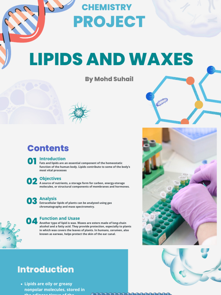 Blue and White Professional Science Project Presentation | PDF | Lipid ...