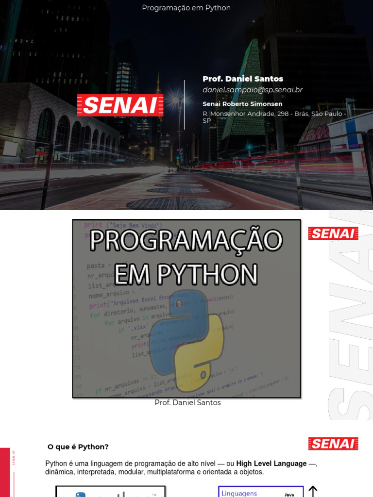 Introdução à Programação em Python | PDF | Python (linguagem de ...