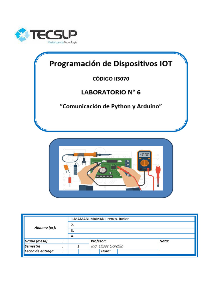 Lab 10 - Python y Arduino-MAMANI - MAMANI.renzo - junior-4C24A | PDF ... Lab 10 - Python y Arduino-MAMANI - MAMANI.renzo - junior-4C24A | PDF ...