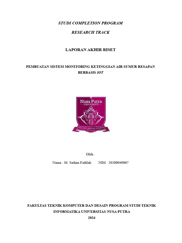 Laporan Riset M Sadam Fadilah Selesaiii | PDF