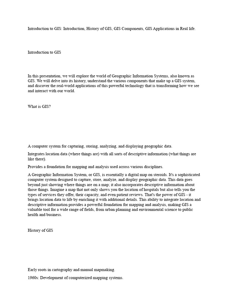 GIS Unit 2 | PDF | Geographic Information System | Map