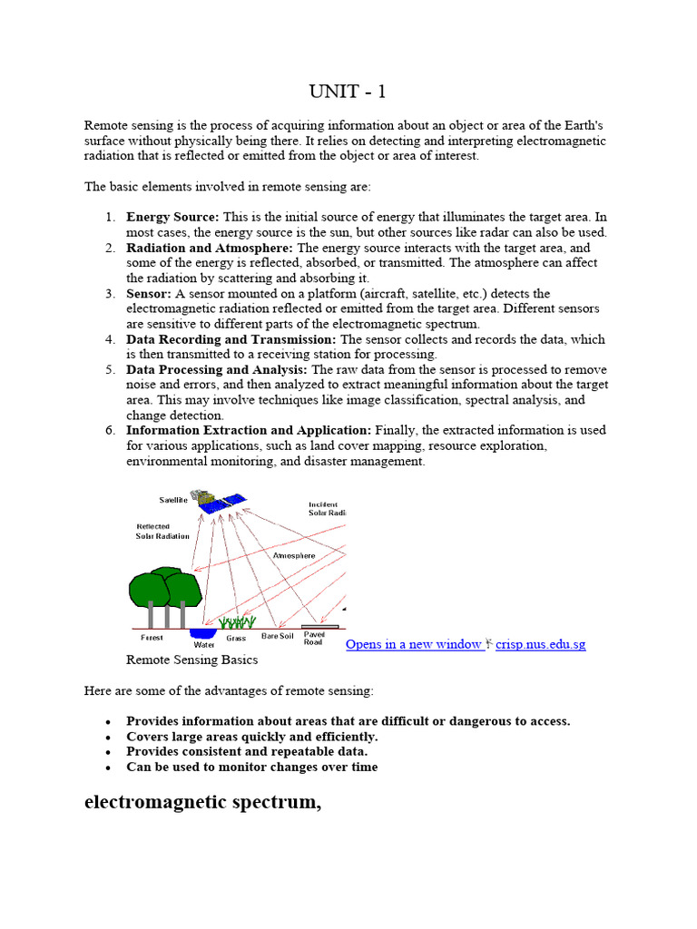gis unit1 | PDF | Electromagnetic Spectrum | Electromagnetic Radiation