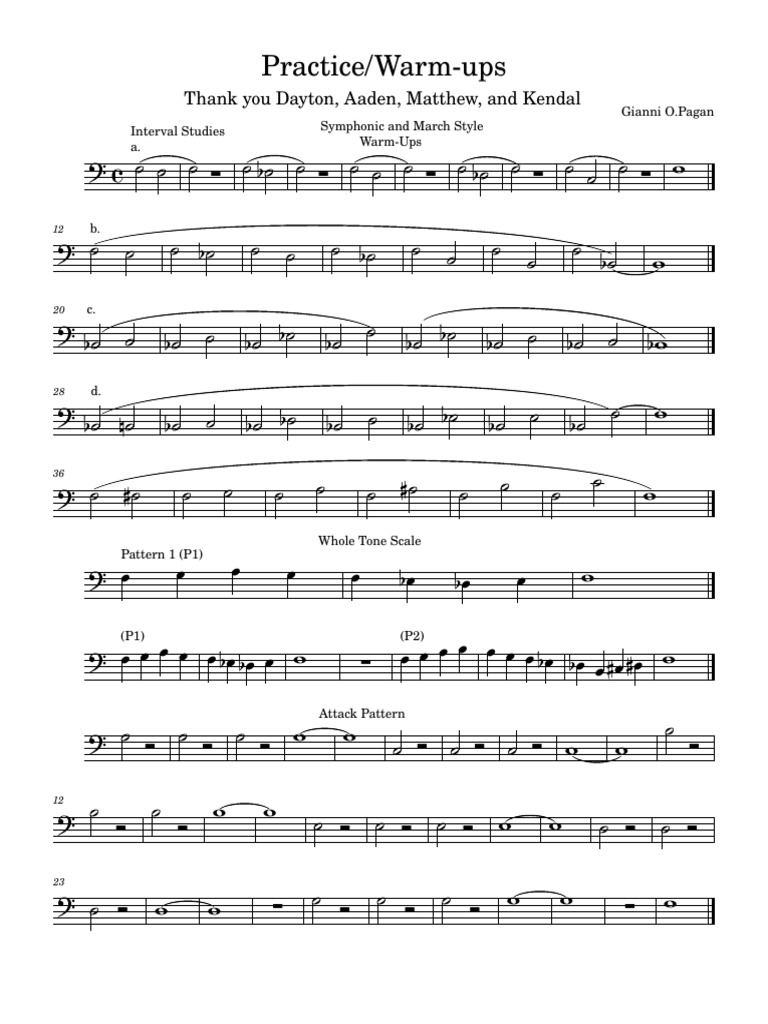 Practice With Warm-Ups | PDF | Musical Scales | Musicology