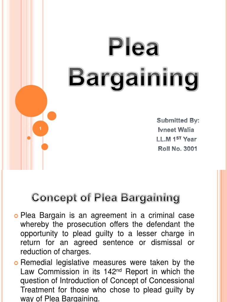 Plea Bargaining | Plea Bargain | Plea