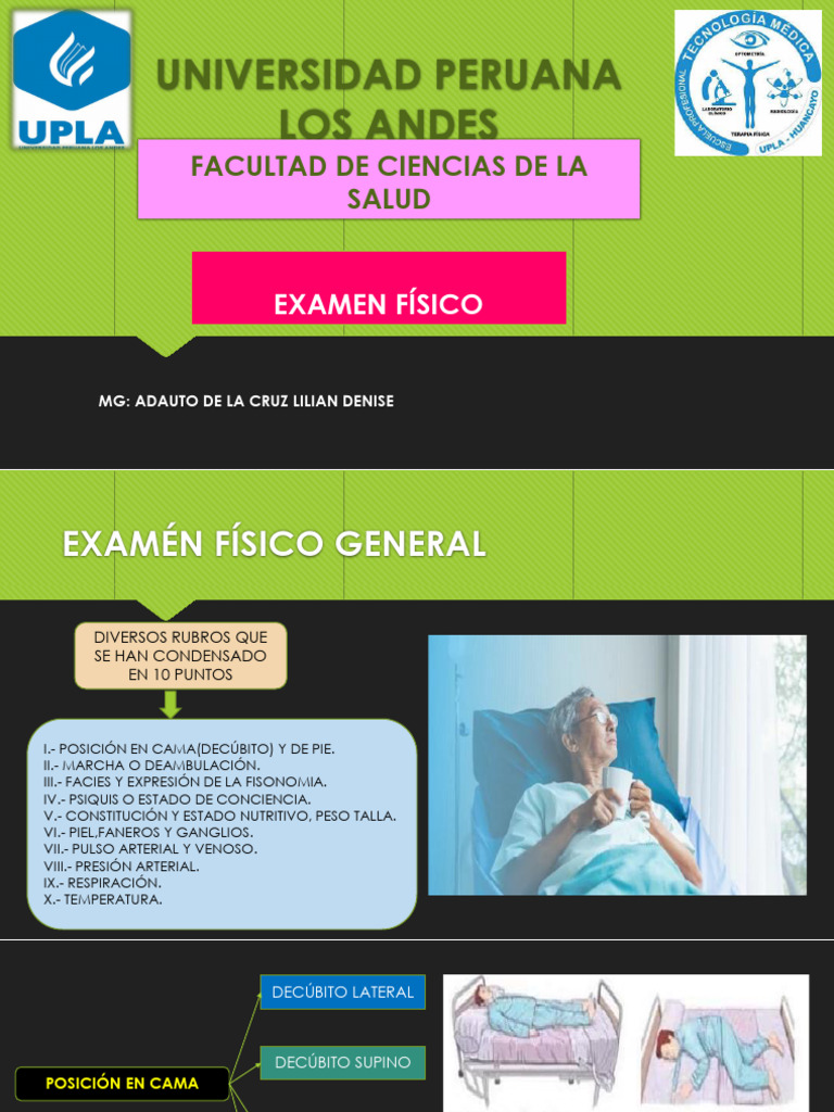Examen Físico General: 10 Puntos Clave | PDF | Enfermedades y ...