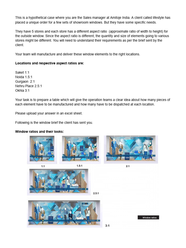Amitoje India Window Delivery Plan | PDF