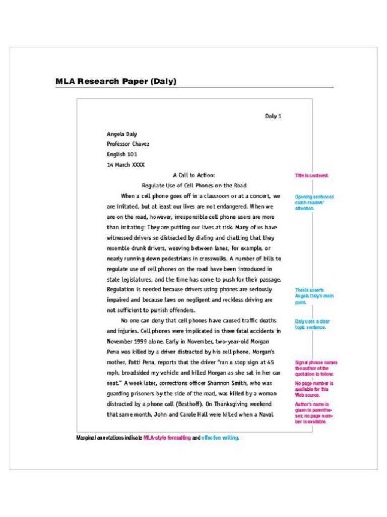 Sample MLA Research Paper | PDF