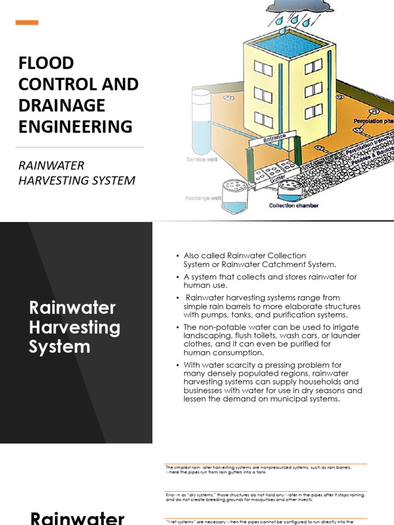 Lecture 6.1 - Rainwater Harvesting System | PDF | Water | Water ...