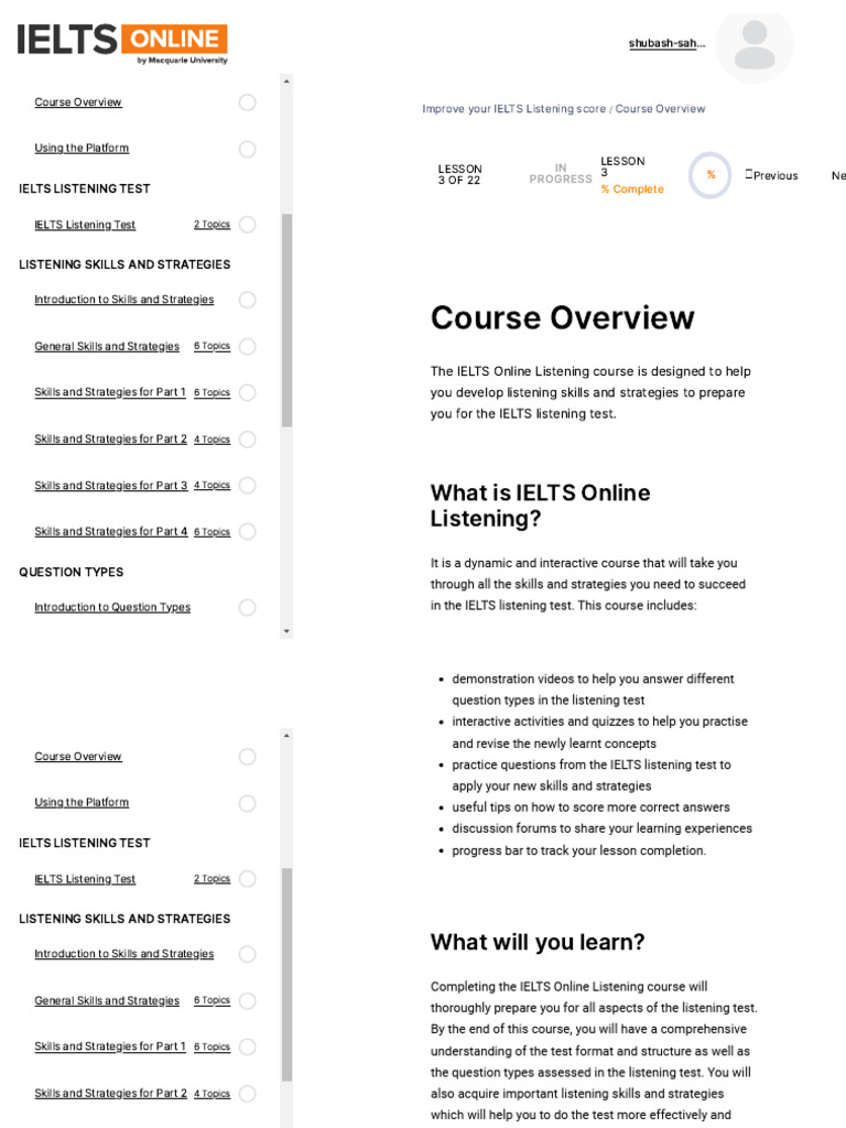 Lessons Course-Overview-3 | PDF | International English Language ...