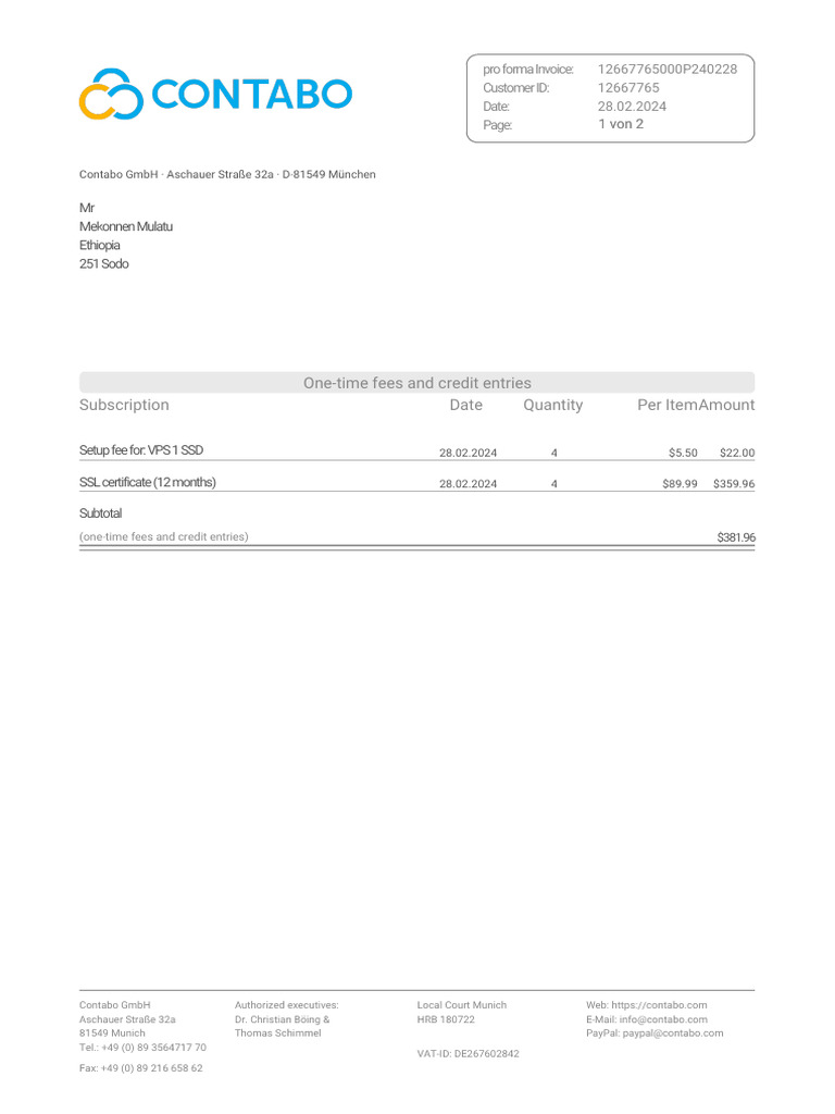 Proforma Invoice | PDF | Pro Forma | Computing