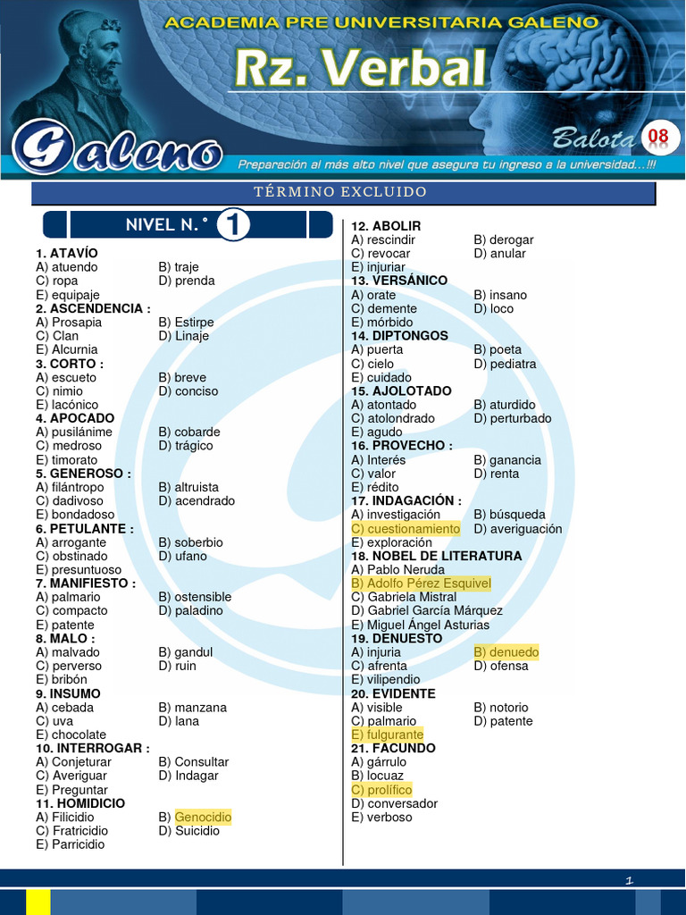 Series Verbales T Rmino | PDF