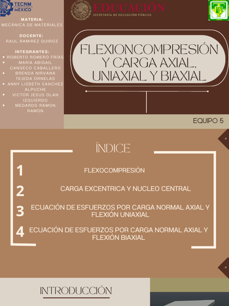 compresion y carga axial | Descargar gratis PDF | Doblar | Viga (Estructura)