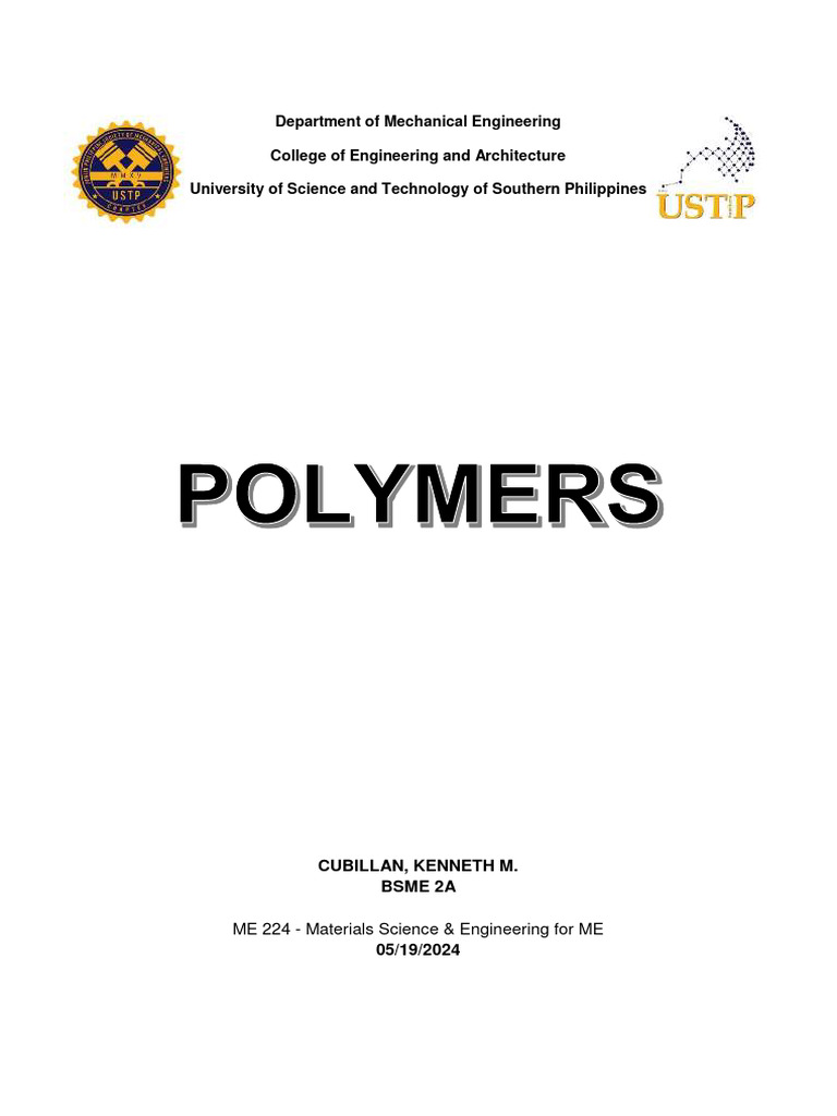 Polymers-kmc - Copy | PDF | Polymers | Thermoplastic