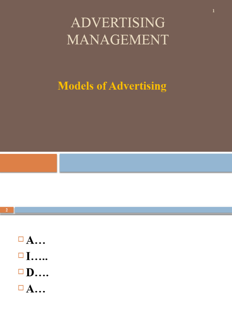 AIDA Model Advertising | PDF | Target Audience | Brand
