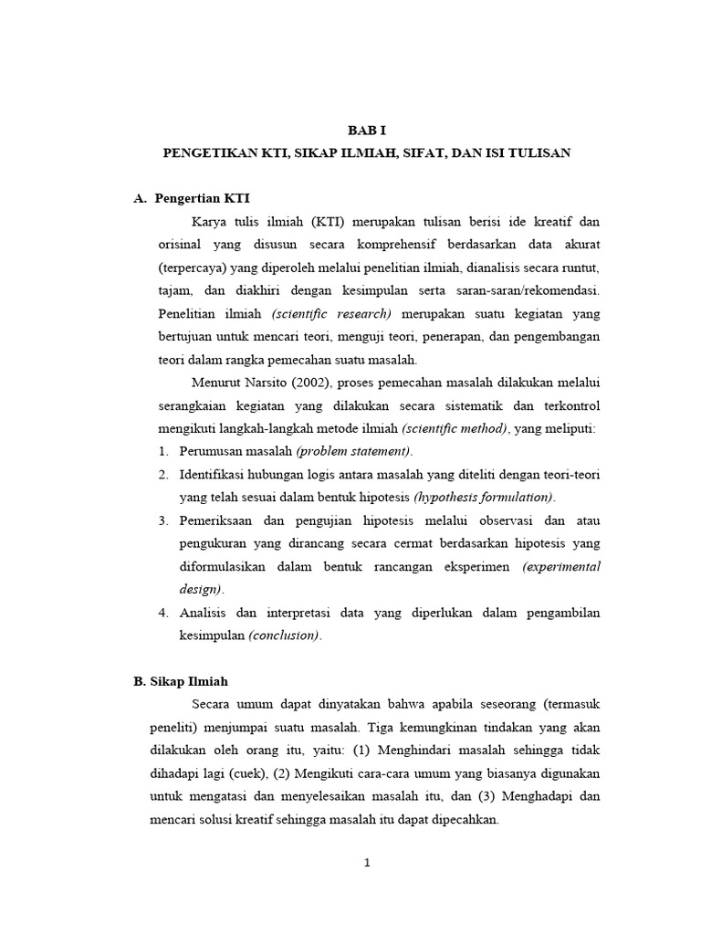 Panduan Kti 2019-2020-1 | PDF