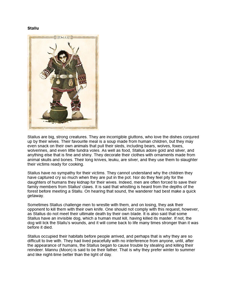 Stallu Folklore | PDF