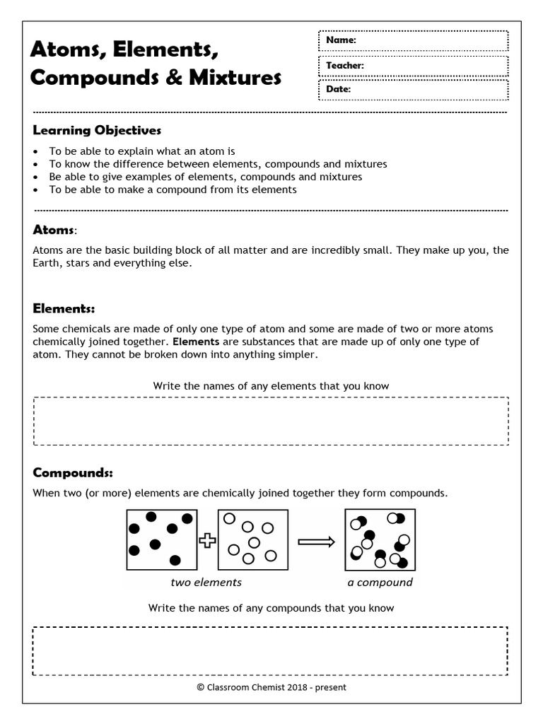 Student Worksheet | Download Free PDF | Chemical Compounds | Chemical ... Student Worksheet | Download Free PDF | Chemical Compounds | Chemical ...