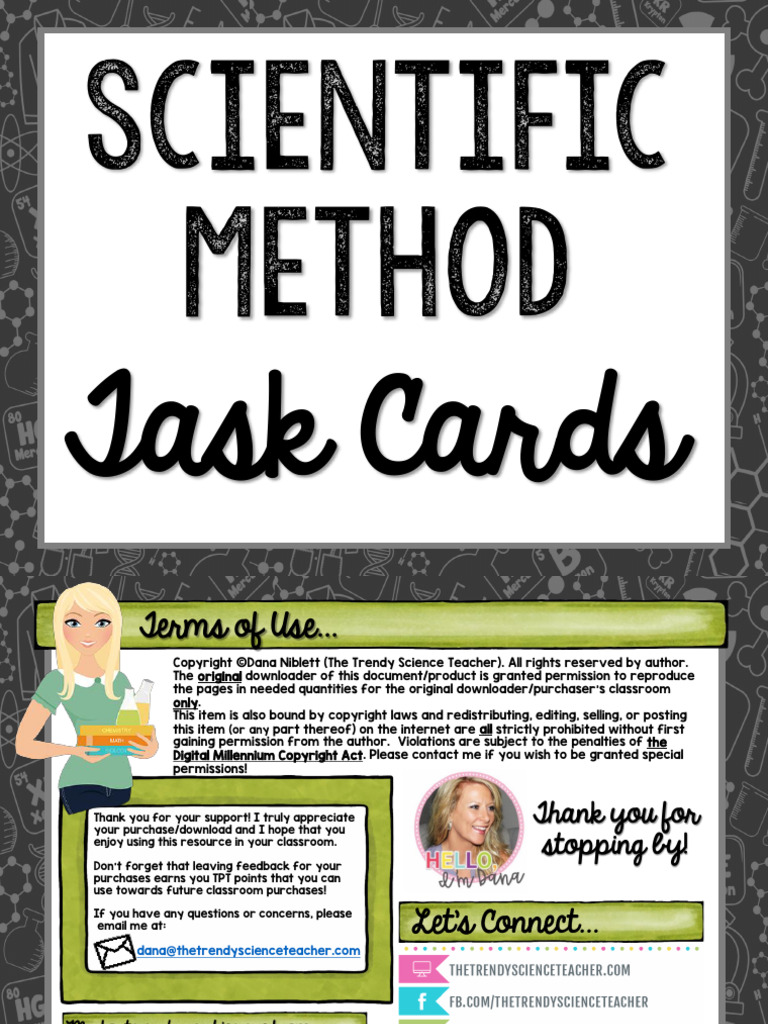 Scientific Method Task Cards | Download Free PDF | Experiment ...