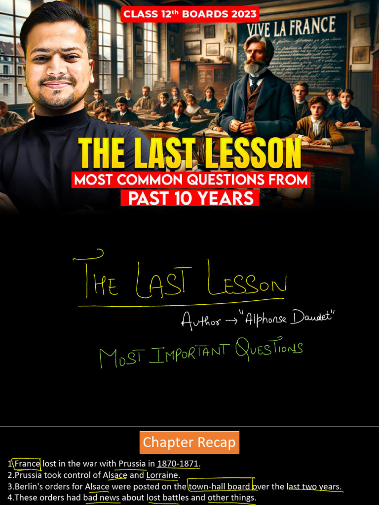 The Last Lesson | PDF