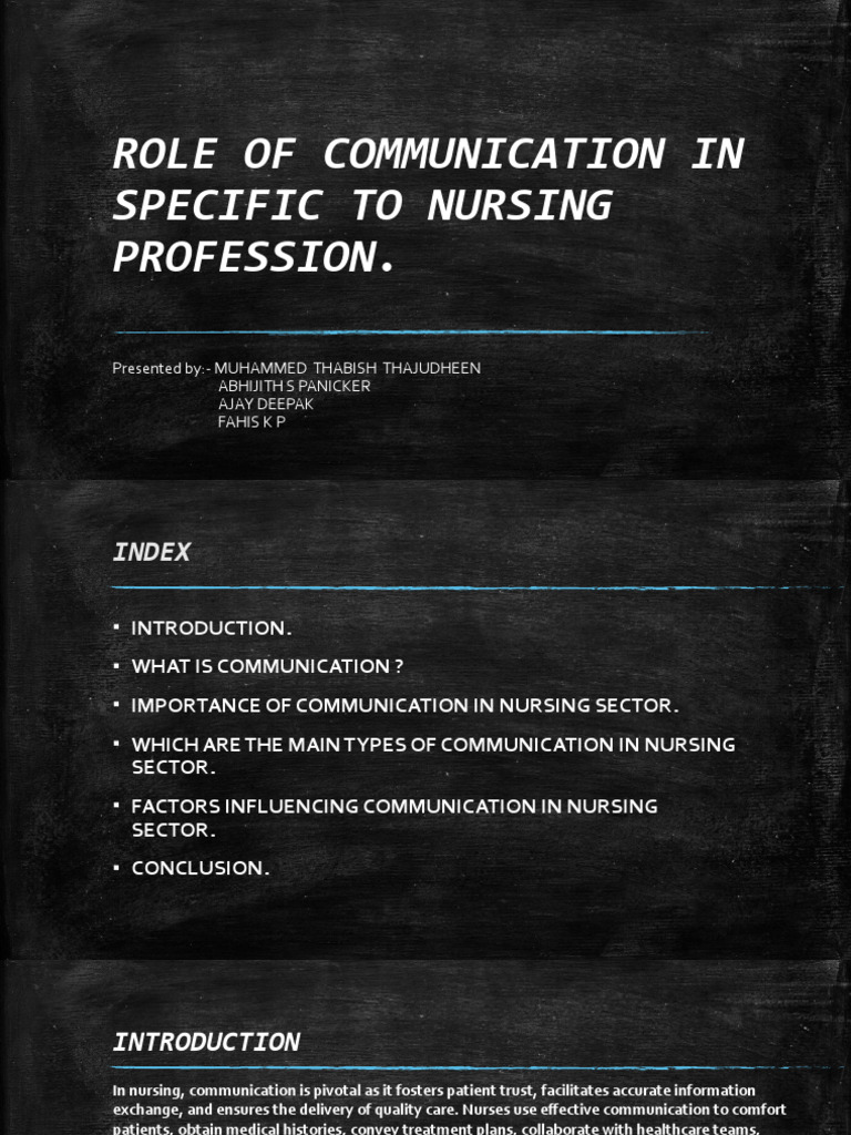 Presentation (4) | PDF | Nursing | Communication
