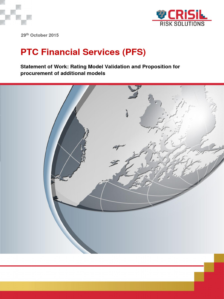 Draft Scope of Work of Model Validation Shared by CRISIL | PDF ...