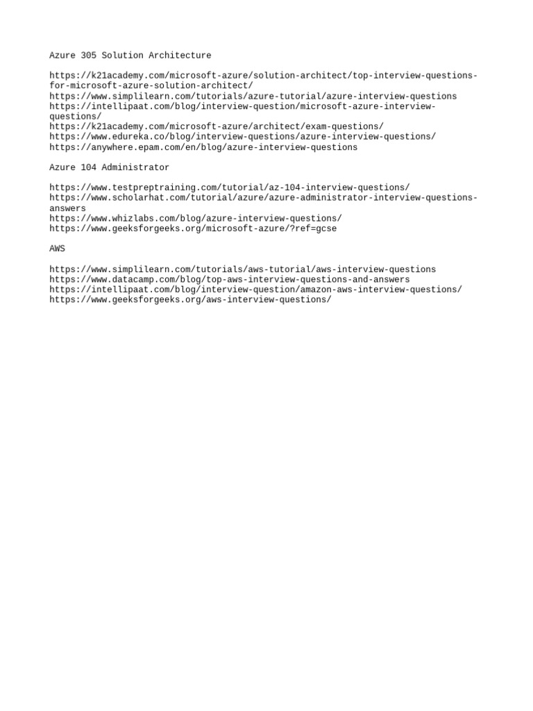 Azure 305 Solution Architecture | PDF
