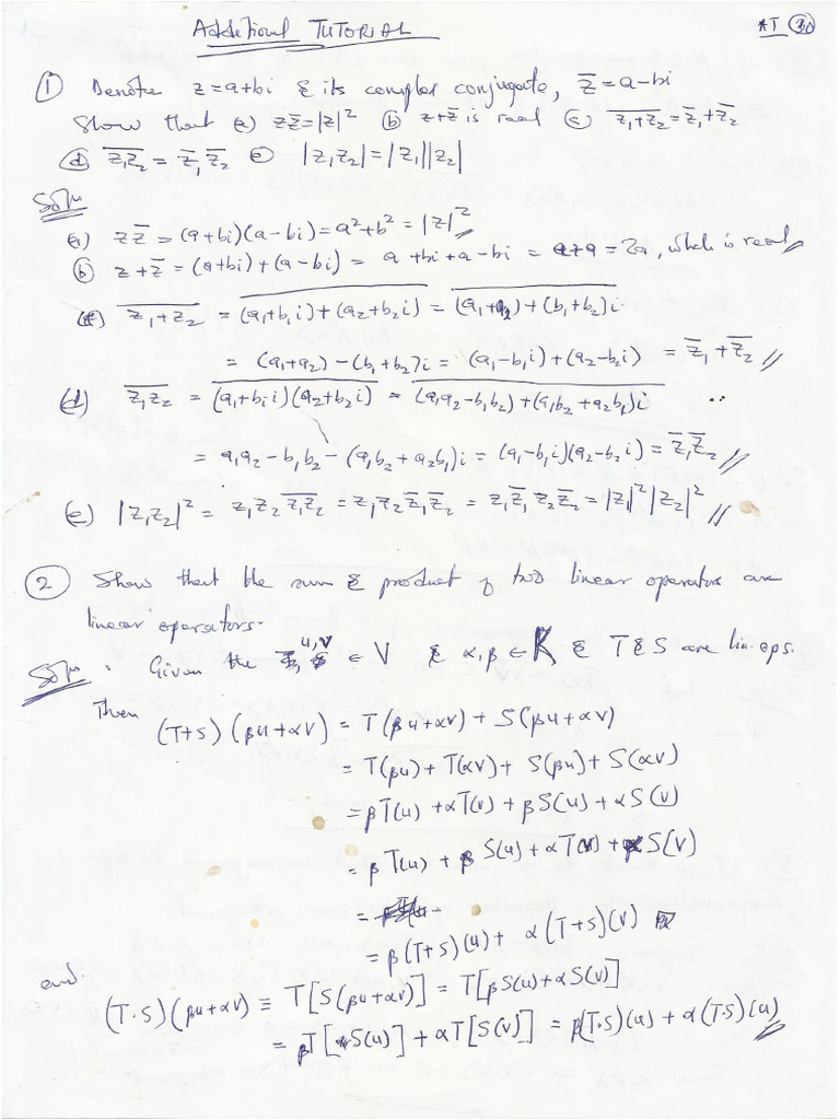 PHY 311 NOTE 4b - Additional Tutorial | PDF